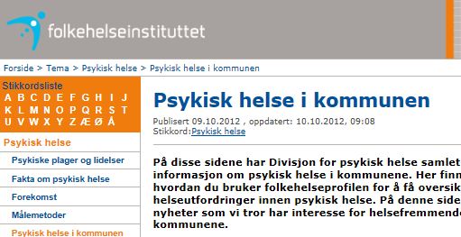 Ny ressursside om psykisk helsearbeid - NAPHA Nasjonalt kompetansesenter for psykisk helsearbeid