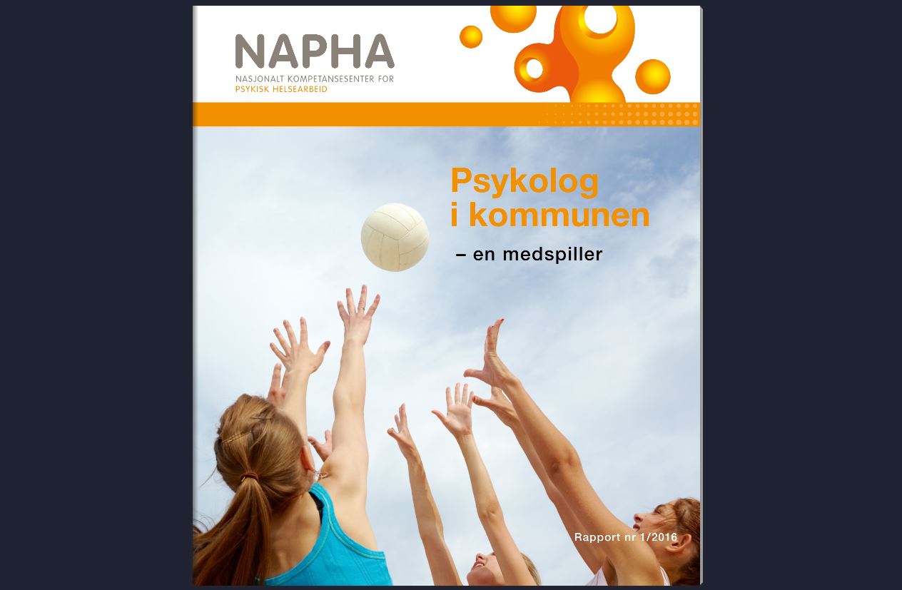 Psykolog i kommunen - en medspiller - NAPHA Nasjonalt kompetansesenter for psykisk helsearbeid